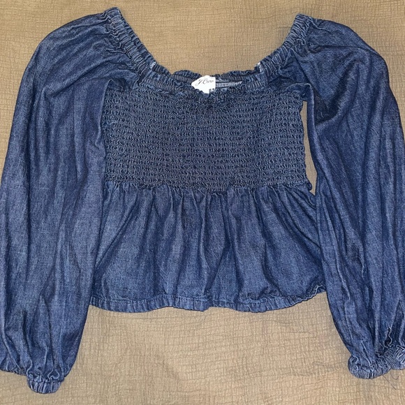 J. Crew | Tops | J Crew Small Denim Western Styled Top | Poshmark